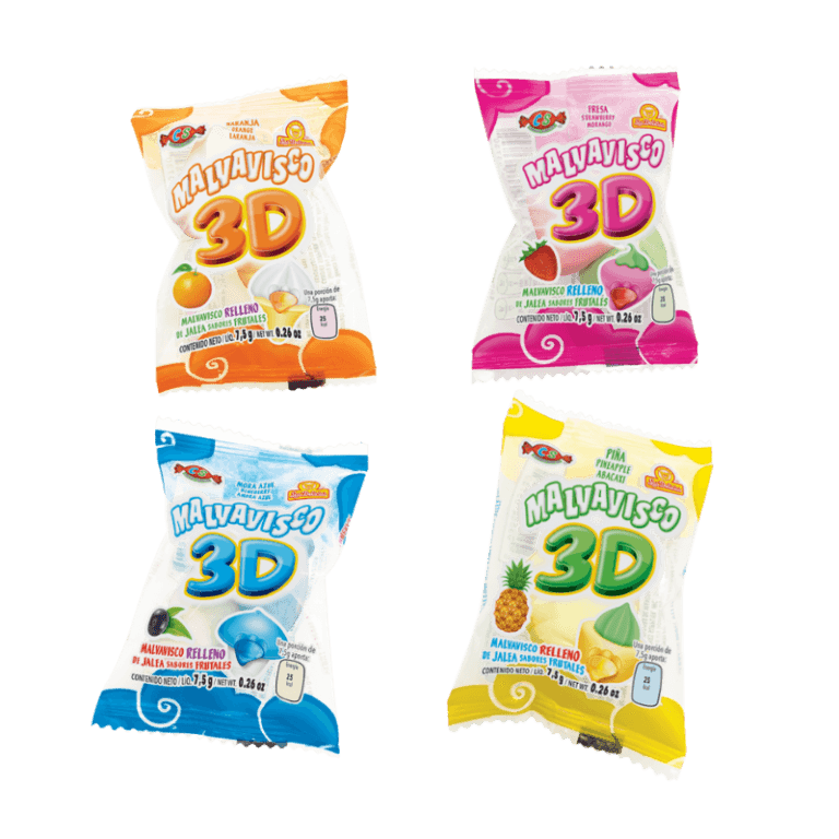 Malvavisco 3D - Malvavisco Relleno de Jalea con Sabores Frutales