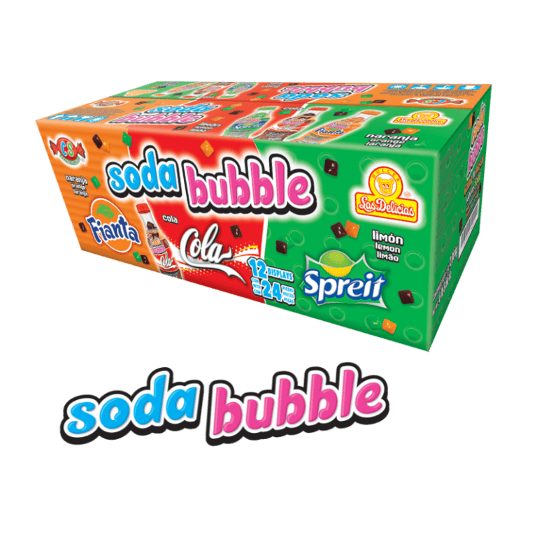 Soda Bubble: Goma de Mascar de Sabores de Soda