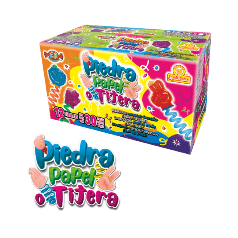 Piedra Papel o Tijera - Caramelos Efervescentes