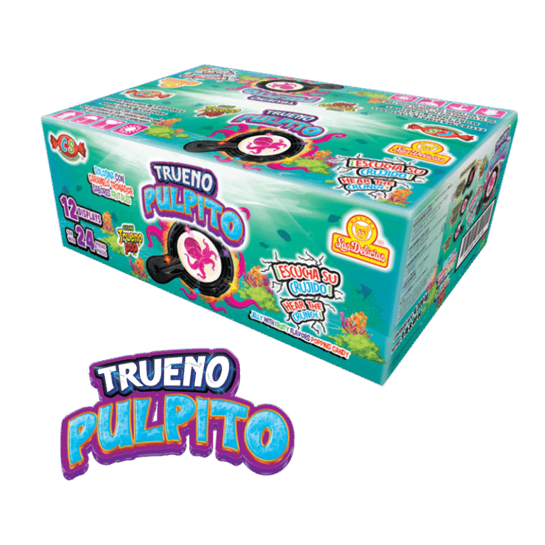 Trueno Pulpito | Caramelo Frutal con Trueno Pop